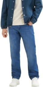 Tom Tailor 1036289 Jean Marvin Straight, 10119-Bleu Denim usé, 31W x 32L Homme