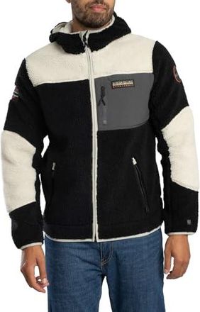 Napapijri Np0a4gnsmcb1 Veste, Bleu Marine/Beige, XL Homme
