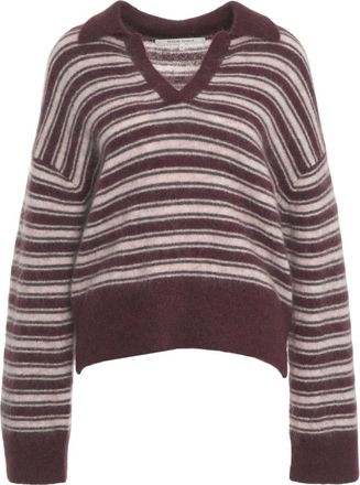 Second Female Femme, Pulls, Multicolore, Taille: 40 FR Pull en Tricot Rayé Vienna