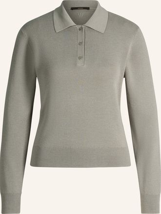 Windsor Windsor. Langarm-Polo grau
