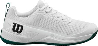Wilson Herren Rush Pro 4.5 Tennis Shoe, White/White/Aventurine, 40 EU