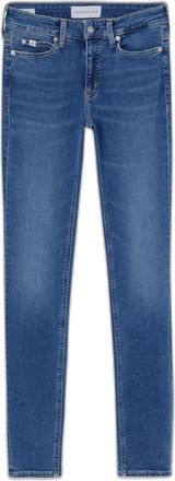 Calvin Klein Jeans Calvin Klein Damen Jeans Hose Mid Rise Skinny Fit, Blau (Denim Dark), 29W/30L