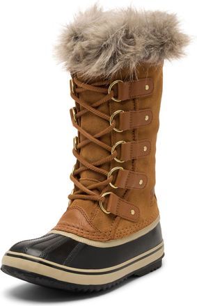 Sorel Damen Joan of Arctic Boot WP wasserdichte Schneestiefel, Camel Brown, Black, 39.5 EU