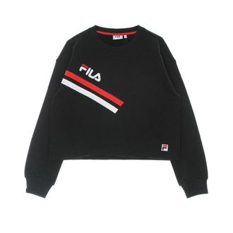 Fila Schwarze Beauty Cropped Crew Sweatshirt Leicht - - Sweatshirts & Hoodies - Damen - Schwarzk - XS