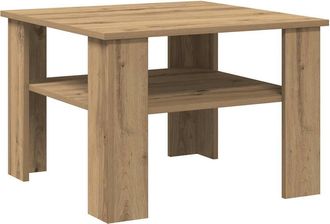 Generic Couchtisch aus Holzwerkstoff, Massive Tischplatte mit Unterer Offener Ablage f&uuml;r Wohnzimmer oder B&uuml;ro (Handwerklich gefertigte Eichen)