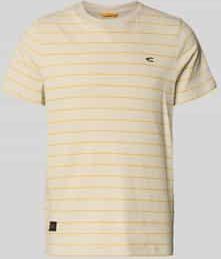 Camel Active T-Shirt mit Streifenmuster und Logo