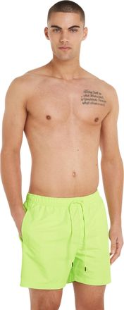 Calvin Klein Herren Badeshorts Medium Drawstring Mittellang, Grün (Sharp Green), XL