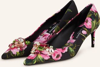 Dolce & Gabbana Pumps Mit Schmucksteinen pink