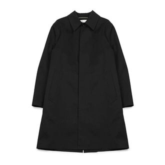 Saint Laurent Damen, M&auml;ntel, Schwarzk, LGr&ouml;&szlig;e