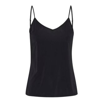 Cream Schwarzes Slip-Top Stilvolles Modell - - Tops - Damen - Schwarzk - XS