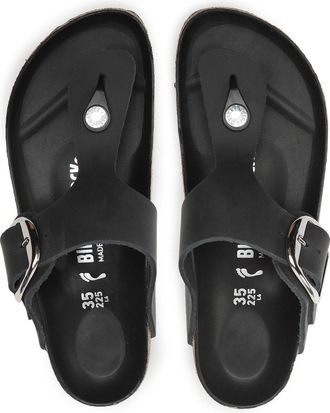 Birkenstock Zehentrenner Birkenstock Gizeh Big Buckle 1023337 Schwarz