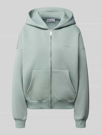 Review Sweatjacke mit Logo und K&auml;nguru-Tasche