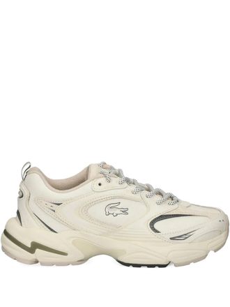 Lacoste baskets à logo imprimé - Tons neutres