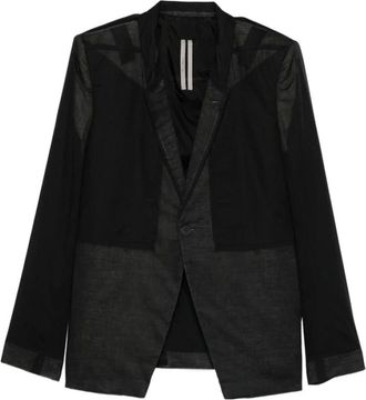 Rick Owens Homme, Vestes, Multicolore, Taille: M Fogpocket Soft Soft Blazer