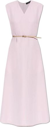 Fabiana Filippi Femme, Robes, Rose, Taille: 38 FR Robe Fluide en Lin et Viscose