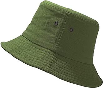 Dreshow Été Réversible Seau Chapeau Pliable Pêcheur Chapeau de Soleil Pliable Anti-UV Protection pour Femmes Hommes
