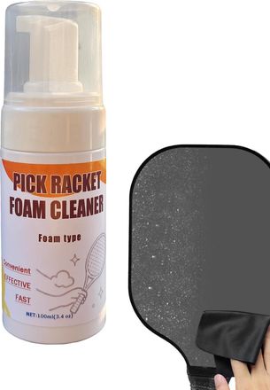 Generico Reinigungsspray f&uuml;r Schl&auml;ger, 100 ml, Schaumspray-Pflege, Schmutzreiniger f&uuml;r Schl&auml;ger, zur Pflege und Wartung und Reinigung von Golf Tennis Badminton