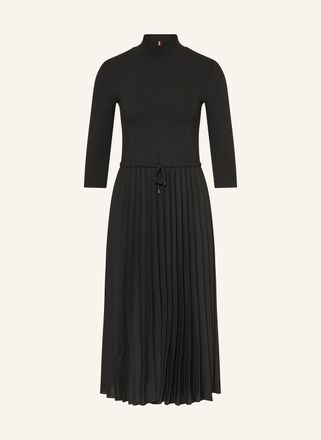Tommy Hilfiger Kleid Im Materialmix Mit 3/4-Arm schwarz