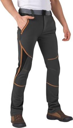 Generic Pantalon cargo pour homme, coupe ample, l&eacute;ger, coupe ajust&eacute;e, pantalon de randonn&eacute;e &agrave; s&eacute;chage rapide pour lext&eacute;rieur, la p&ecirc;che, le camping, Vert, XXL