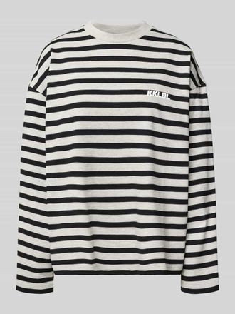 Karo Kauer Oversized Longsleeve mit Streifenmuster