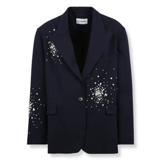 Des_Phemmes Oversized Blazer - - Jackets - Damen - Blau - XS