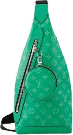 Louis Vuitton unisex, Pre-owned, Vert, Taille: ONE Size Sac bandoulière en toile Pre-owned