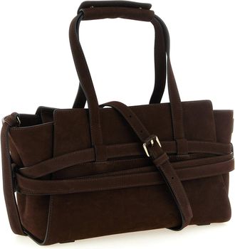 Moschino Tie Me Shoulder Bag - Brown