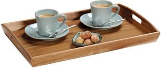 KESPER 28030 Servierablett mit 2 Griffen, Akazienholz/Fr&uuml;hst&uuml;ckstablett/Tablett