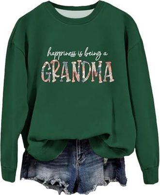 Generic Sweatshirts pour femmes UK sweatshirts pour femme imprim&eacute; graphique haut surdimensionn&eacute; col rond manches longues automne hiver d&eacute;contract&eacute; confortable