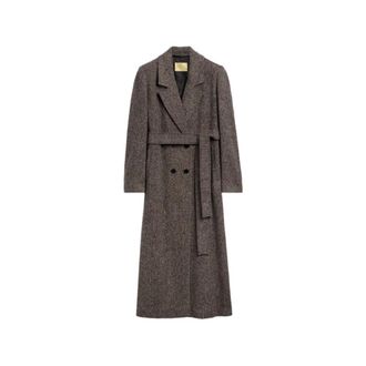 Momoni Elin Zweireihiger Mantel - - Coats - Damen - Braun - S