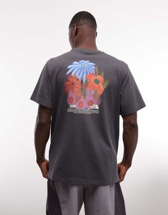 The North Face Flora - Relaxed-Fit-T-Shirt in Grau mit 1966-R&uuml;ckenprint