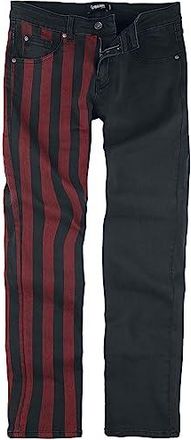 Gothicana by EMP Homme Jean Noir et Rouge W32L32