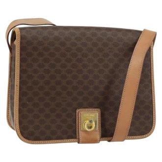 Celine Pre-owned Vintage Canvas Umh&auml;ngetasche - - Pre-owned - Damen - Braun - ONE SIZE