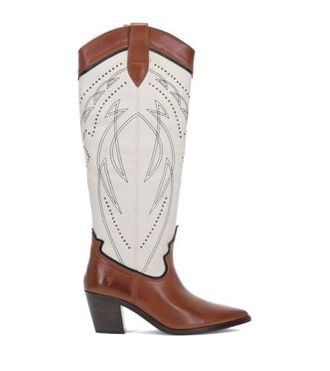 Frye Frye Clous doreilles Sara Western pour femme, Cannelle Ivoire, 39-40 EU