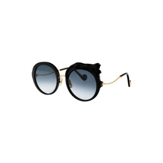 Anna-Karin Karlsson Femme, Accessoires, Noir, Taille: 51 MM Rose ET LA Roue Crystal Black Crystal SUN Lunettes de soleil