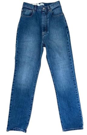 Alaia Signature Topstitch High Waisted Jeans Size 26/66