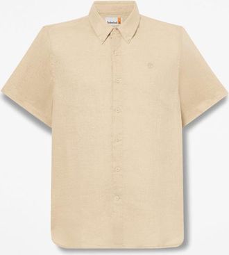 Timberland Mill Brook kurz&auml;rmeliges Leinenhemd f&uuml;r Herren in Beige, Herren, Beige, Gr&ouml;&szlig;e