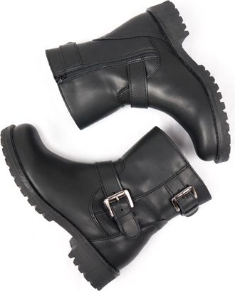 Will&rsquo;s Vegan Store Damen vegan Bikerstiefel Schwarz