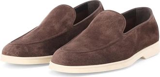 Doucal's Low-Top Sneaker - Mokassins aus Veloursleder - Gr. 42,5 (EU) - in Braun - f&uuml;r Damen