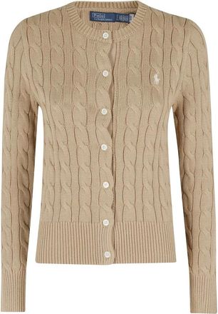 Polo Ralph Lauren Femme, Pulls, Beige, Taille: 42 FR Long Sleeve Cardigan