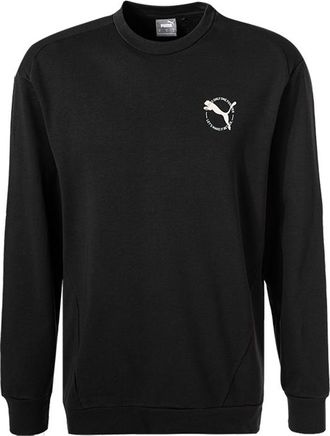 Puma Herren Sweatshirt schwarz Baumwolle