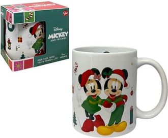 Cartoon Tasse en c&eacute;ramique Mickey et Minnie No&euml;l Disney mod&egrave;le mug bol de petit d&eacute;jeuner 325 ml pour enfants