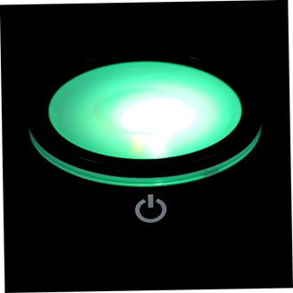 DOITOOL Touch-sensor Led-lichtsockel Kompakter Lampenfuß Für Kristallornamentdekor Berührungsempfindliche Leuchtenbasis Für Schlafzimmer Oder Bürotischdekorat