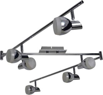 N&auml;ve Naeve CHROMEY Barre de spots de plafond chrom&eacute;e 6xLED 3000K