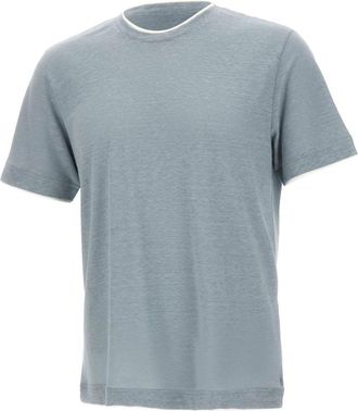 Eleventy Homme, Tops, Bleu, Taille: L T-Chemises
