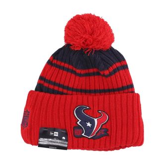 New Era Houston Texans Pom Pom Beanie Hat - - Accessories - Herren - Rot - ONE SIZE
