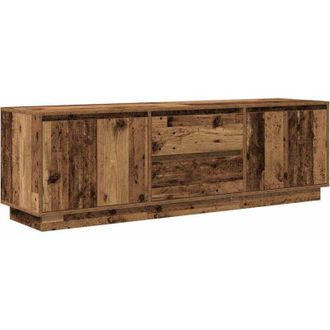 vidaXL Vidaxl - Meuble tv avec &eacute;clairage led vieux bois 160,5x41x50 cm