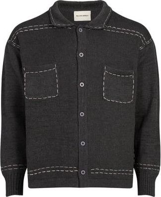 Pas Une Marque Gilet en maille de coton