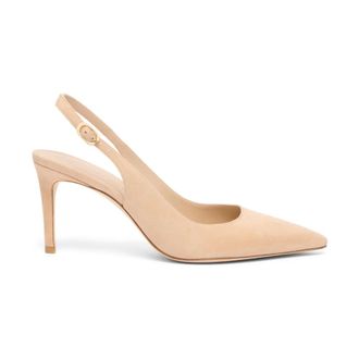 Stuart Weitzman Femme, Chaussures, Beige, Taille: 40 1/2 EU Power Slingback 75