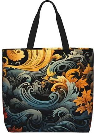 Generic Motif Hawa&iuml;en Sac &Agrave; Bandouli&egrave;re Pliable Tote Bag D&eacute;contract&eacute; Sac Courses Pour Gym Voyage Quotidienne